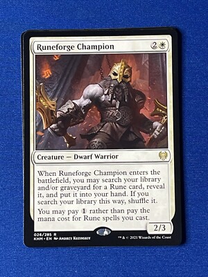 x1 Runeforge Champion - MTG Kaldheim Magic The Gathering | eBay