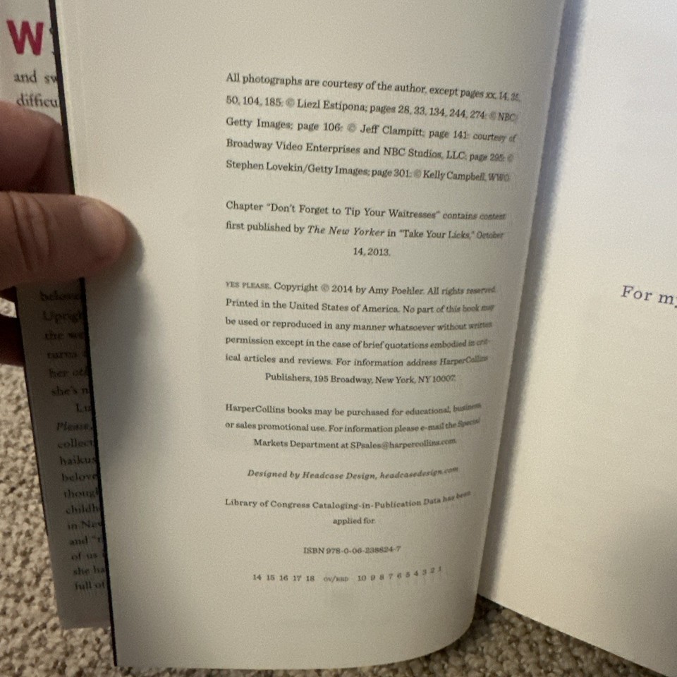 Amy Poehler SIGNED Yes Please | eBay