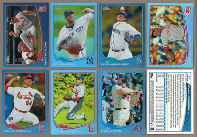 2013 Topps Chrome BLUE REFRACTOR Parallel Single Card #/199 Rookie Logo ...
