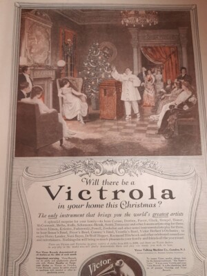 Advertisement for Victor Victrola "Will there ber a victrola in your ...