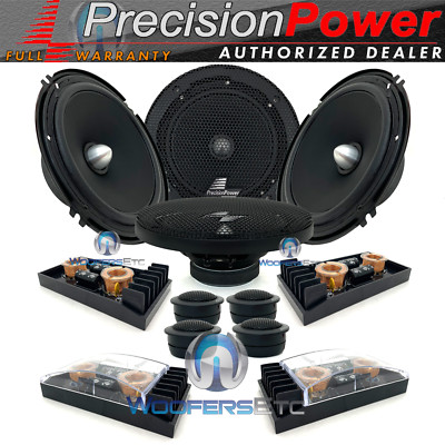 2 sets PRECISION POWER SC.65 6.5" COMPONENT SPEAKERS BY MAKERS OF ...