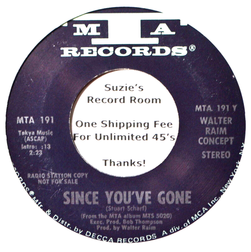 Walter Raim Concept Since You've Gone Pop Rock Girl Vocal Group 45 7 ...