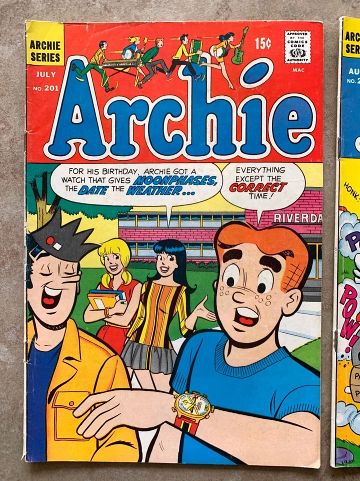 Archie #201-202 (Lot of 2) 1970 Archie Series Comics | eBay