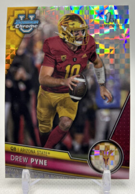 2023 Bowman Chrome U Football Drew Pyne X-Fractor #37 Arizona State | eBay