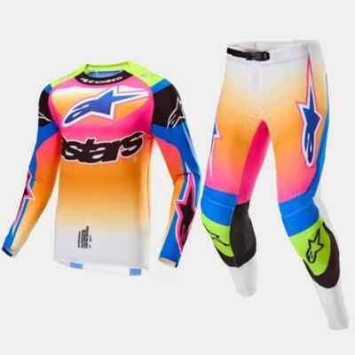 2025 Alpinestars SuperTech Motocross Racing Gear Set Jersey/Pants Combo ...