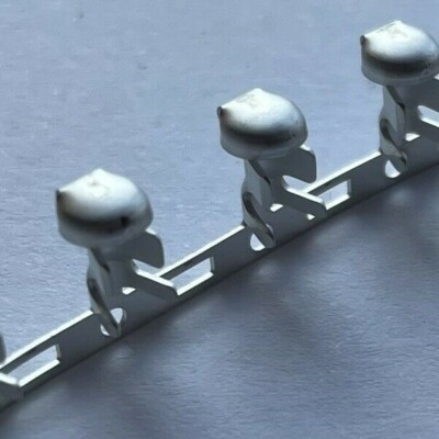 4.4 mm Button Contact wiring Terminals x 100 for motorcycle & car bulb ...