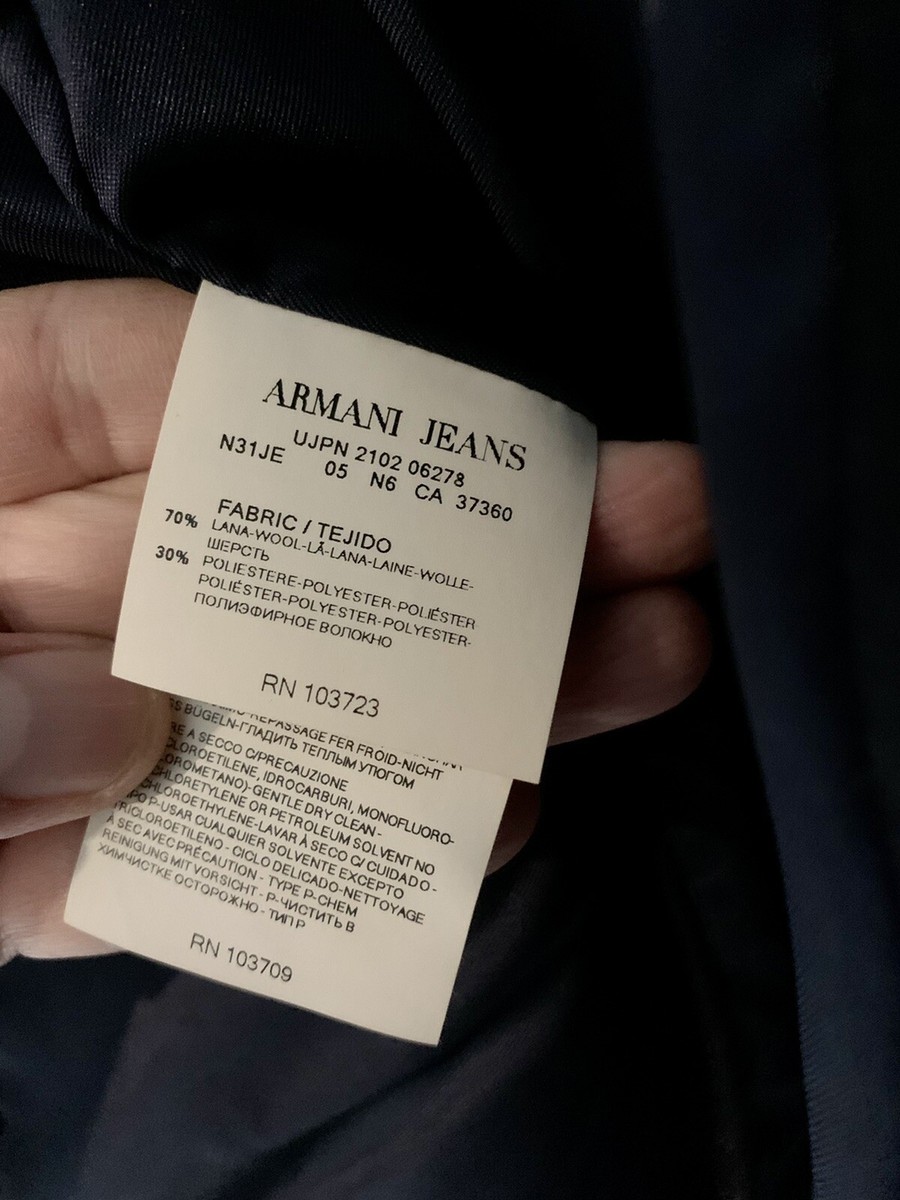 armani jeans mens jacket blazer navy blue size 50 two armani jeans mens jacket blazer navy blue size 50 two
