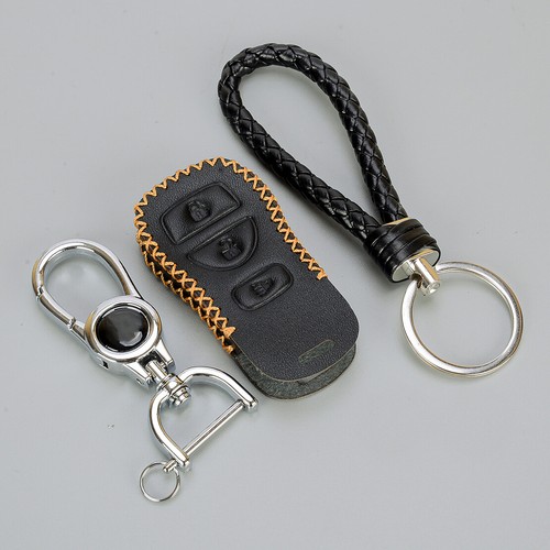 3 Button Leather Remote Key Fob Case Cover Fit for Nissan 350Z Murano ...