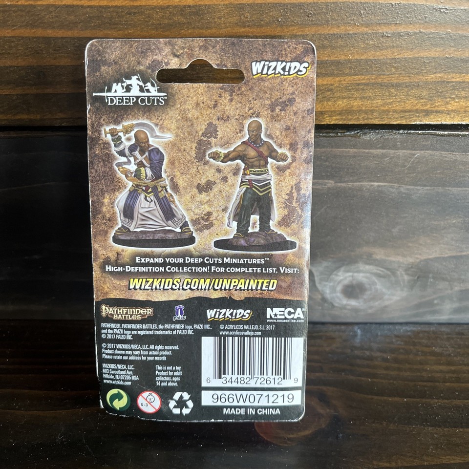 Pathfinder Battles Deep Cuts: Human Male Monk Highly Detailed 2017 ...