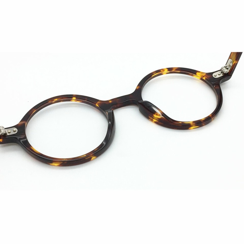 Vintage Round Reading Glasses Acetate Hand Made Tortoise Computer +150 ...