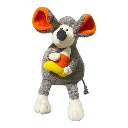 Ty Beanie Buddy Rat Mouse Ratzo Plush Halloween Candy Corn 2005 Gray ...