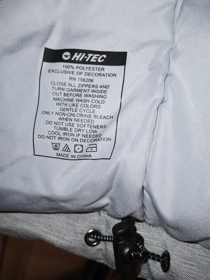 NWT $170.00 Hi-tec Mens Scotch Bonnet Quilted Jacket Light Grey Sz ...