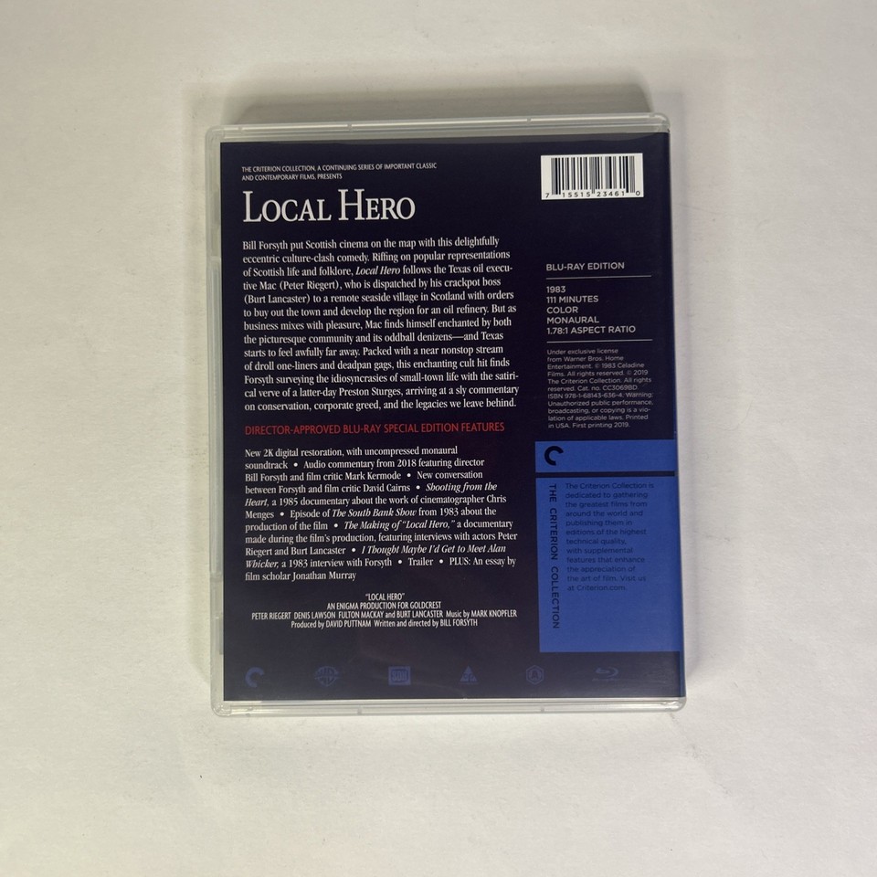 Local Hero (Criterion Collection) [Blu-ray] 715515234610| eBay