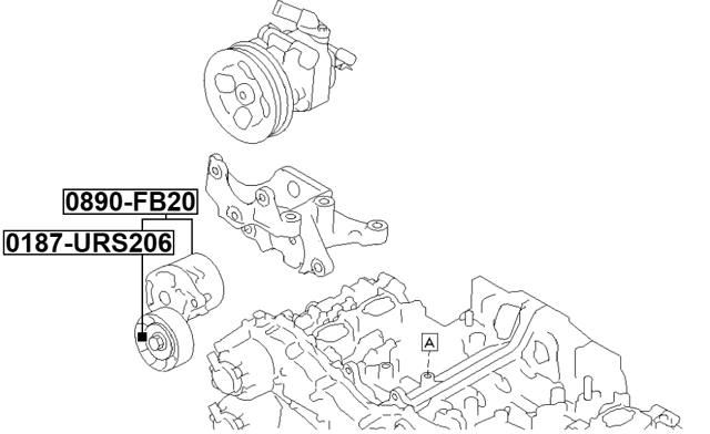 0890-FB20 Febest BELT TENSIONER 23769-AA040 | eBay