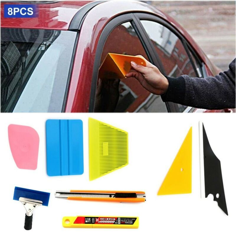 8PCS Window Tint Tools Kit Car Auto Film Tinting Scraper squeegee ...
