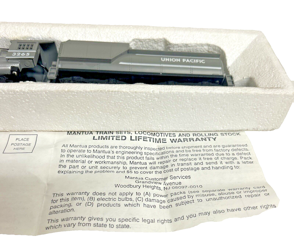 Rare Mantua HO Scale Engine 340-003 Pacific w/Vandy U.P. Gray Goose ...