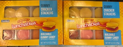 Frankford Kraft 2 Lunchables Cracker Stacker Gummy Candy Box, 6.2 Ounce ...