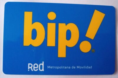 Chile Card Subways BIP! Bus Metro Santiago - RED | eBay