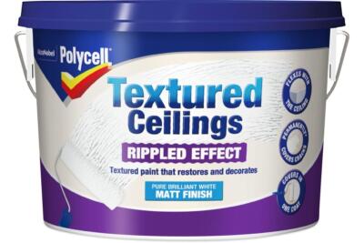 POLYCELL TEXT CEILINGS RIPPLE EFFECT MATT 2.5L | eBay UK