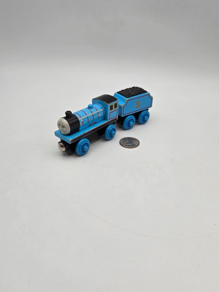 Thomas & Friends Wooden Railway Train Tank Engine - Edward w/ Tender ...