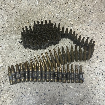 Vintage Bullet Belt 105 Rounds For M60 Display Blank Military Ammo | eBay