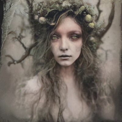Stunning Original Woodland Fae Fairy Dryad Giclee Print Signed ...