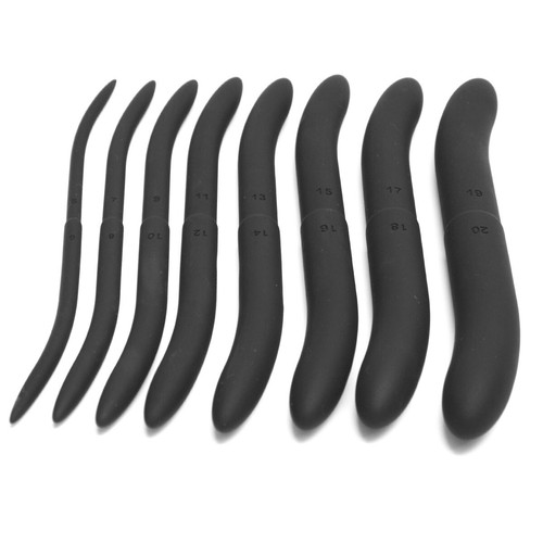 Silicone Hegar 8 Pieces Urethral Sounds Kit, Silicone Urethral Dilator ...