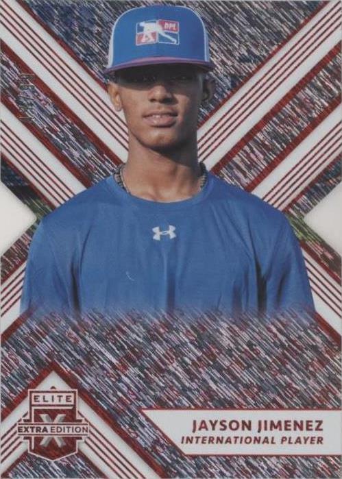 2018 Panini Elite Extra Edition - Jayson Jimenez #187 Status Red Die ...
