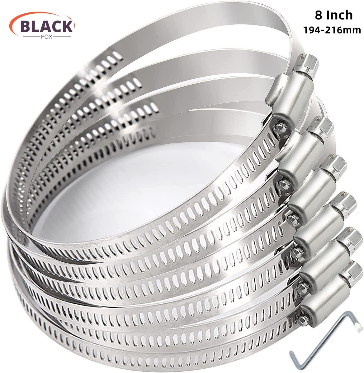 Adjustable Diameter Clamps Bolt Clamp Adjustable Steel Double Wire