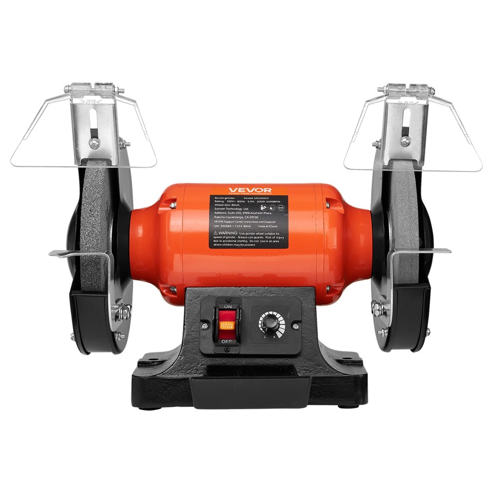 VEVOR Bench Grinder 8-inch Variable Speed Table Grinders 2000-3450RPM ...