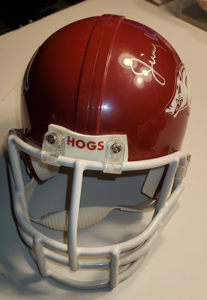 ARKANSAS RAZORBACKS 70's DT JIMMY WALKER SIGNED AUTO MINI HELMET ALL ...