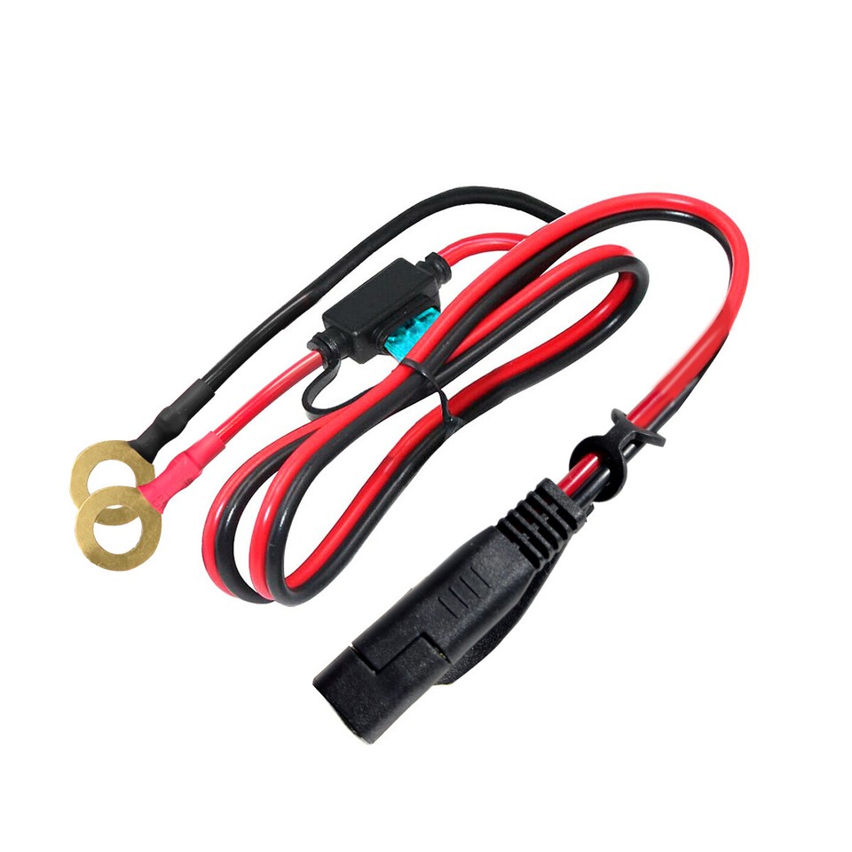 16AWG SAE Connection Cable Adapter Battery Charging 12-24V SAE to O ...