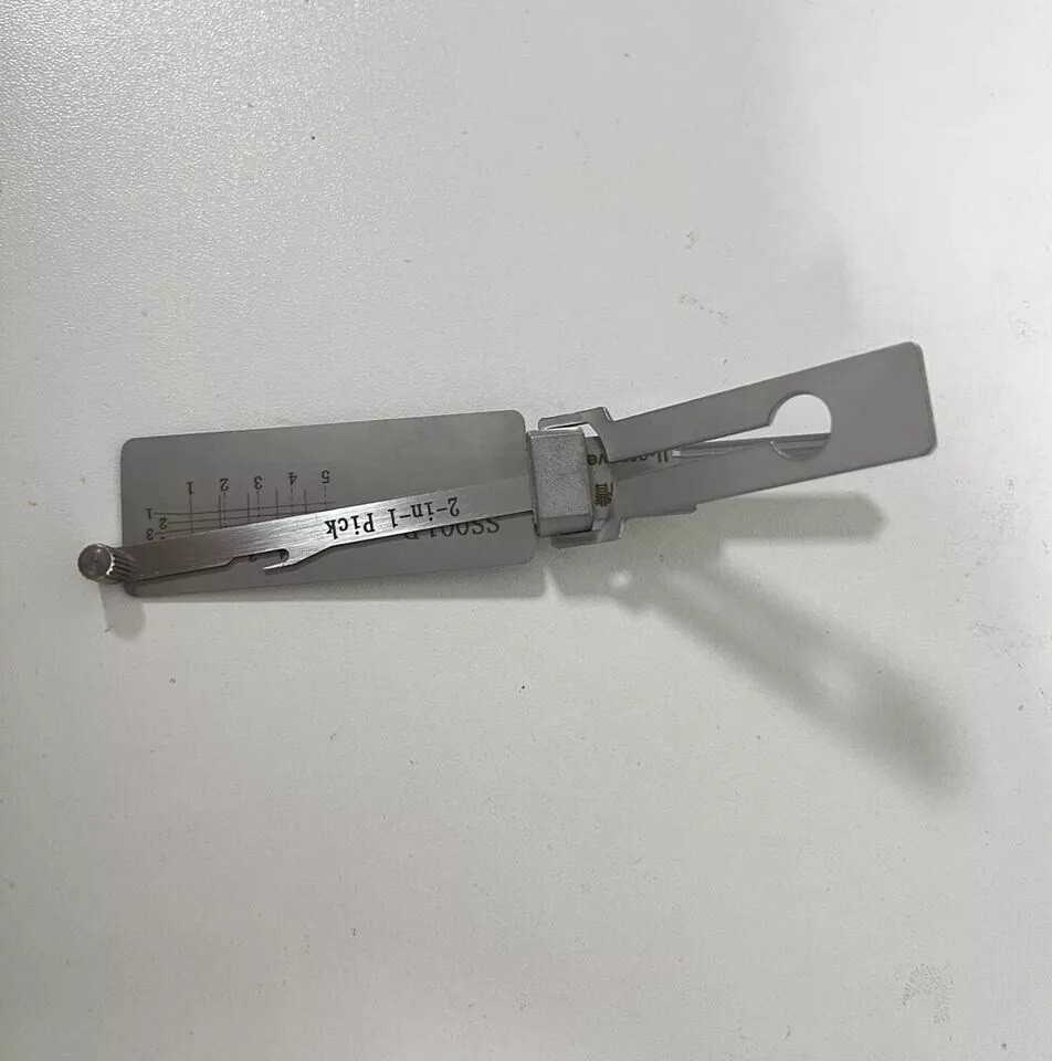 3PCS Stainless Steel Key Decoder, Key Matching & Picking Hook Tool ...