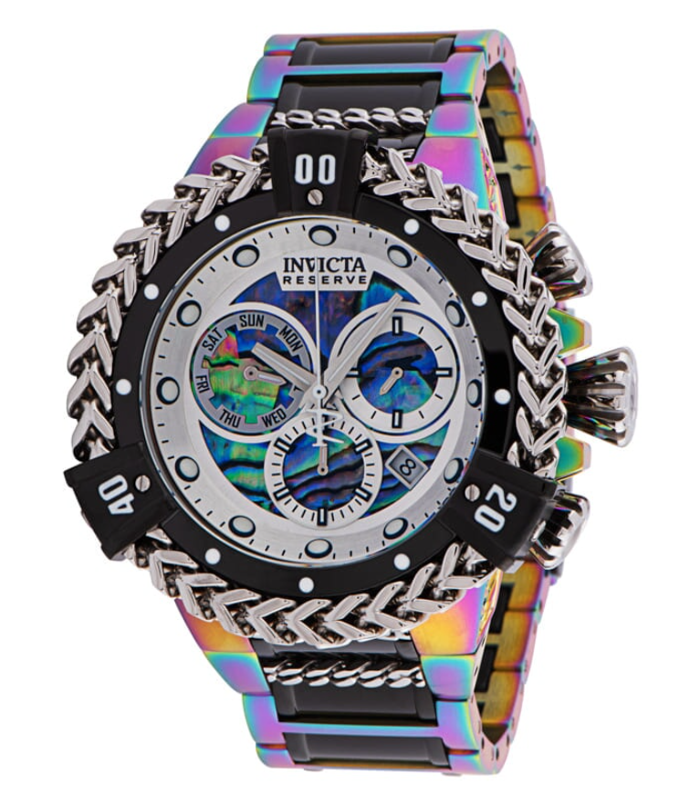 Invicta Reserve Hercules Men's 53mm Abalone Rainbow Swiss Chrono Watch ...