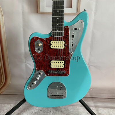 Left Handed Jaguar Electric Guitar Solid Body Seafoam Green HH Pickup ...