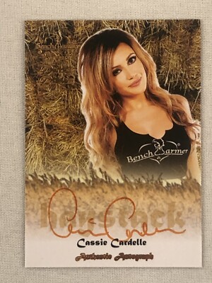 Benchwarmer Daizy Dukez Cassie Cardelle Haystack Autograph Orange Bench ...