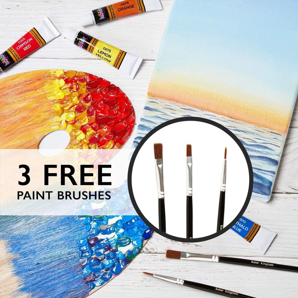 24 Colors Paint DIY Acrylic Paint Set for Hobby Model Painting Artists ...