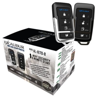 Excalibur AL-1670-B - Deluxe 1-Way Vehicle Security & Remote Start ...