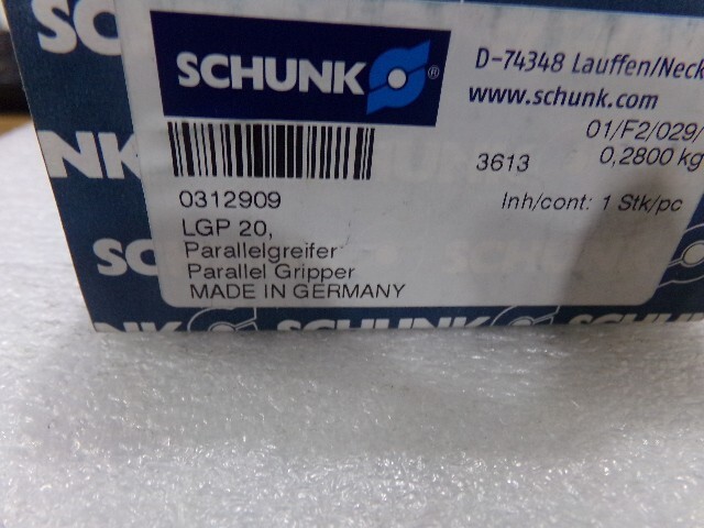 Schunk Model: LGP 20. Parallel Gripper. P/N: 0312909. New Old Stock | eBay