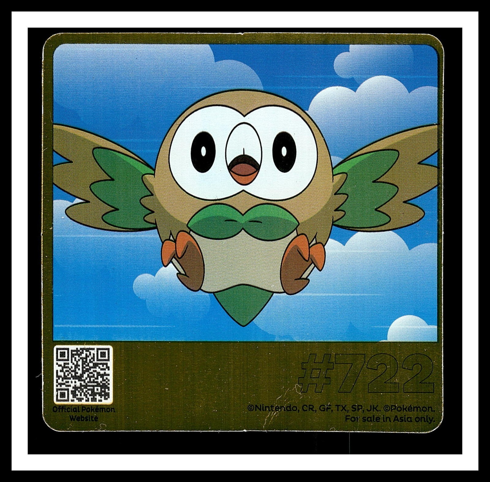 Rowlet #722 Oreo X Pokemon card 2024 Special Edition Nintendo | eBay