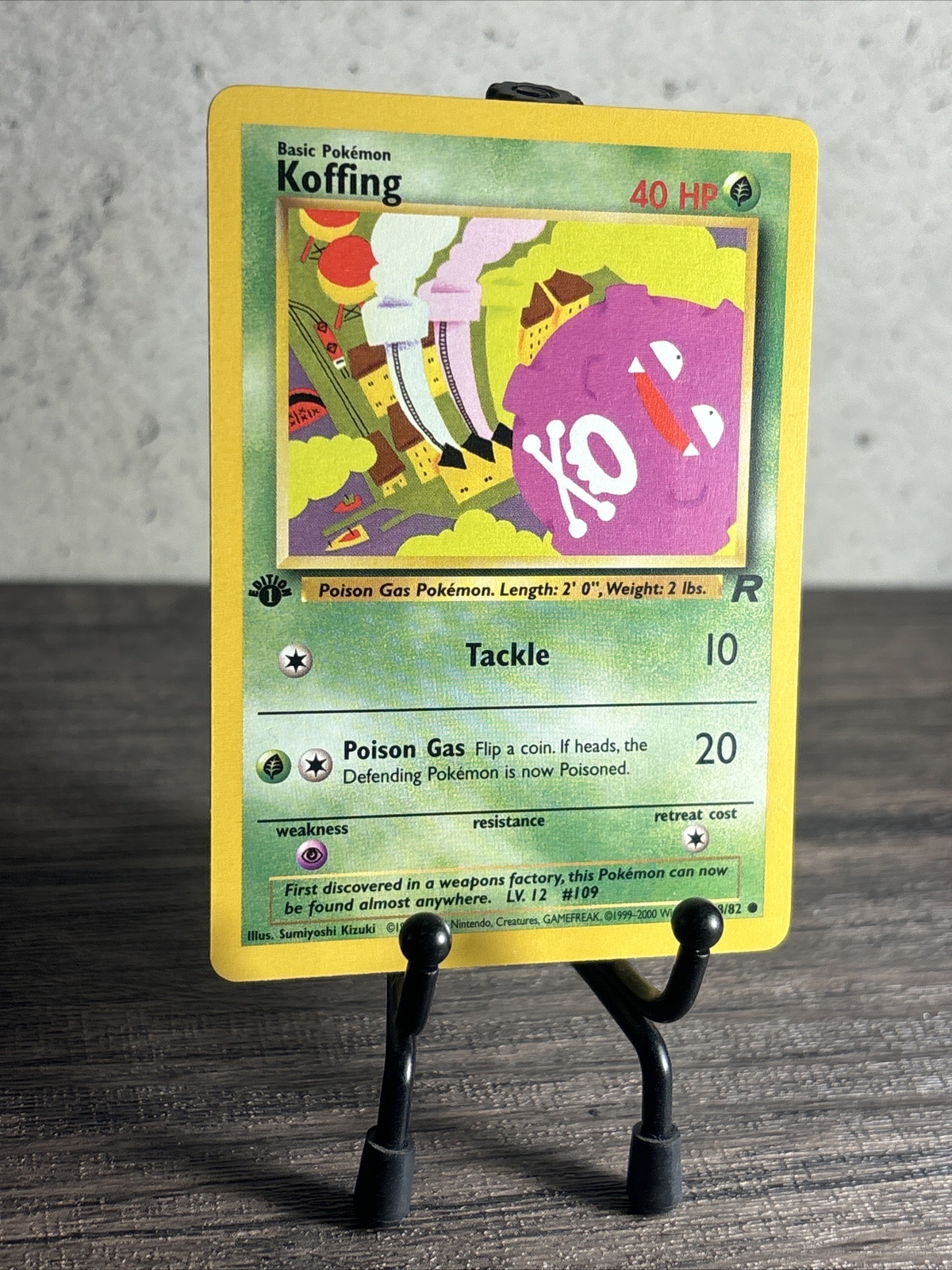 Pokémon TCG Koffing Team Rocket 58/82 Regular 1st Edition Common-LP/NM ...