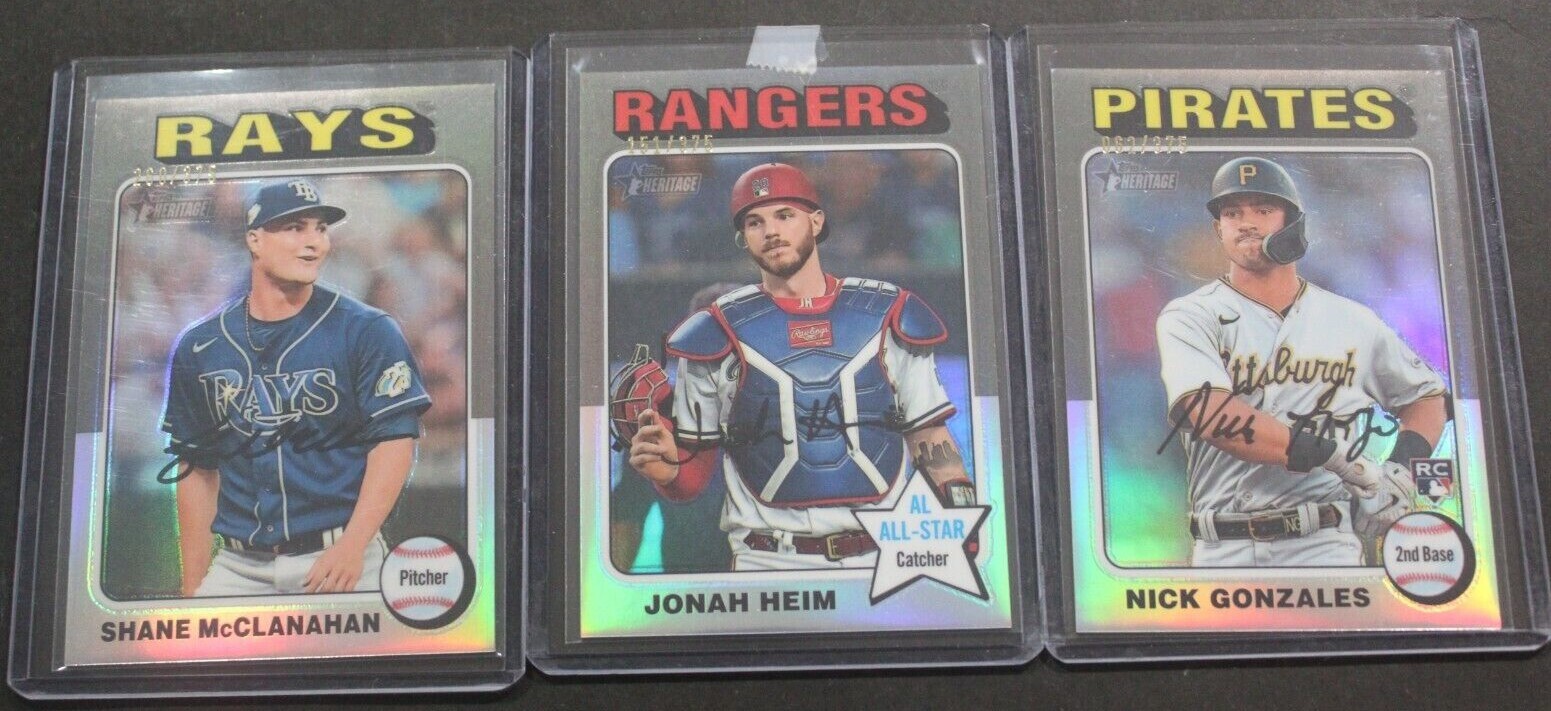 2024 TOPPS HERITAGE SILVER CHROME REFRACTORS NUMBERED TO 375 YOU PICK ...