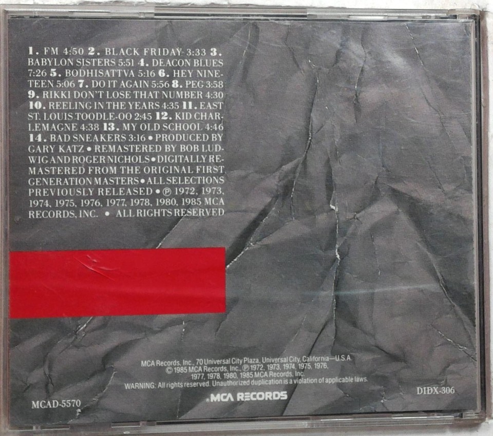 Steely Dan - A Decade Of Steely Dan CD 1985 Remastered Rock MCA | eBay