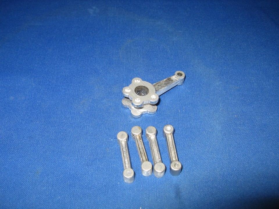 ORIGINAL MORTON M5 Model Airplane Engine Master & Articulating Rods NOS ...