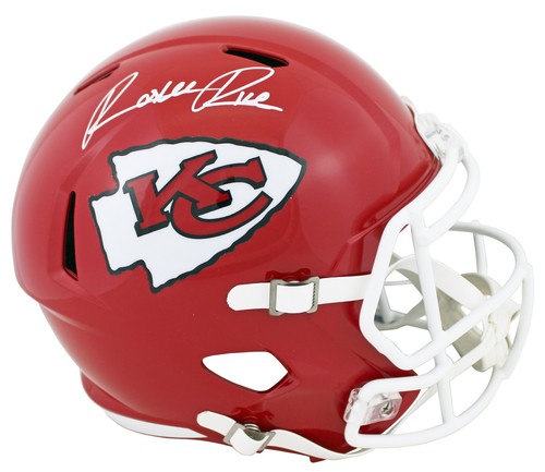 Chiefs Rashee Rice Authentic Signed Full Size Speed Rep Helmet w/ Case ...