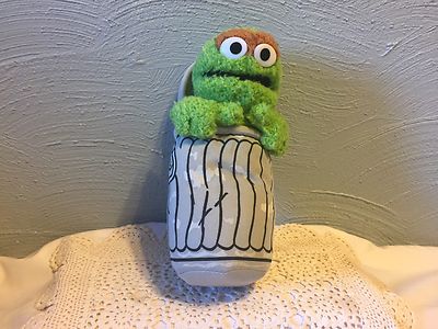 Nanco Sesame Street Muppet Oscar The Grouch In Garbage Can 11" Plush | eBay