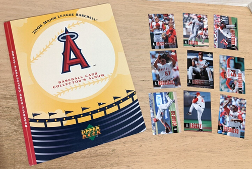 LOS ANGELES ANGELS 2006 MLB BASEBALL CARD COLLECTORS ALBUM WITH CARDS ...