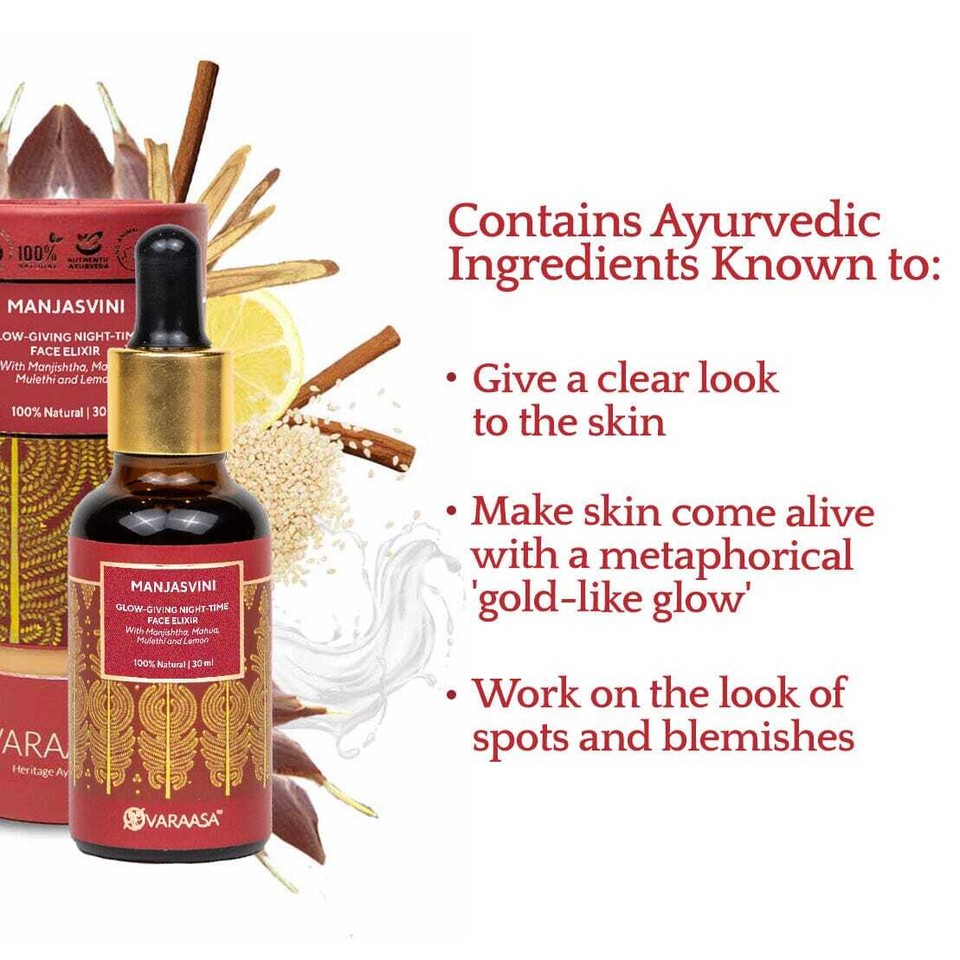 2 x Manjasvini Overnight Glow Elixir for Glowing Skin ~ Free Shipping ...