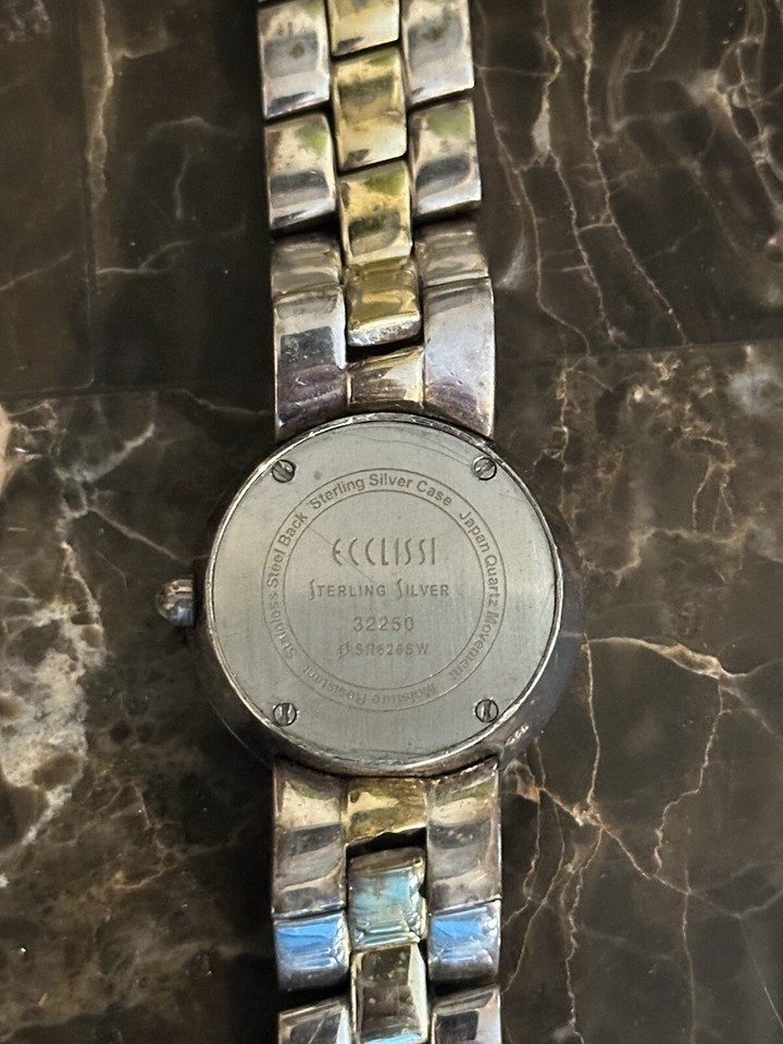 Ecclissi Sterling Silver Watche With Box Un Tested | eBay