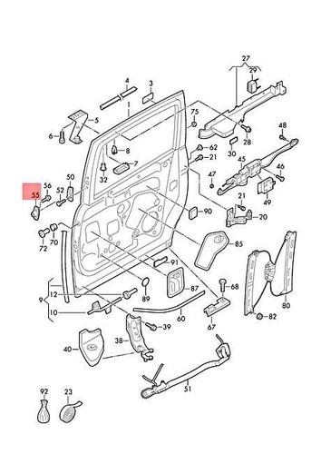 Genuine Catch Plate Upper VW SEAT Sharan Syncro 4Motion Alhambra ...